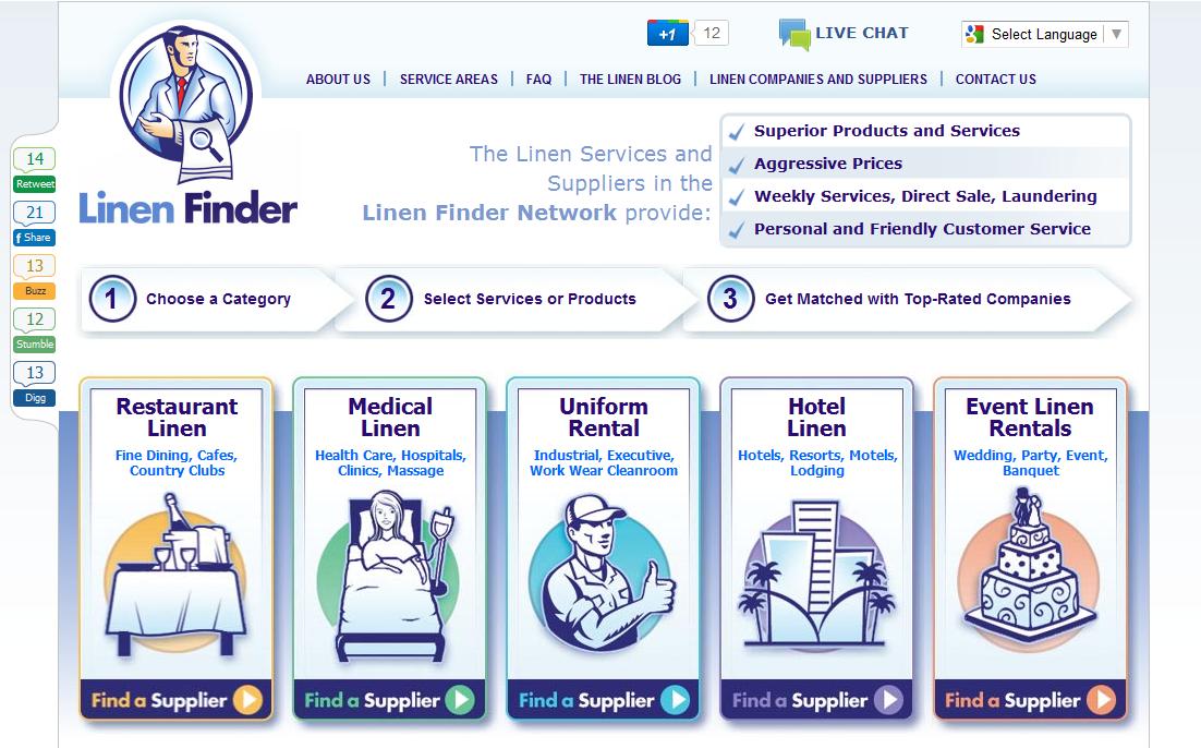 The New LinenFinder.com | Linen Services, Uniforms and Laundry Supply ...